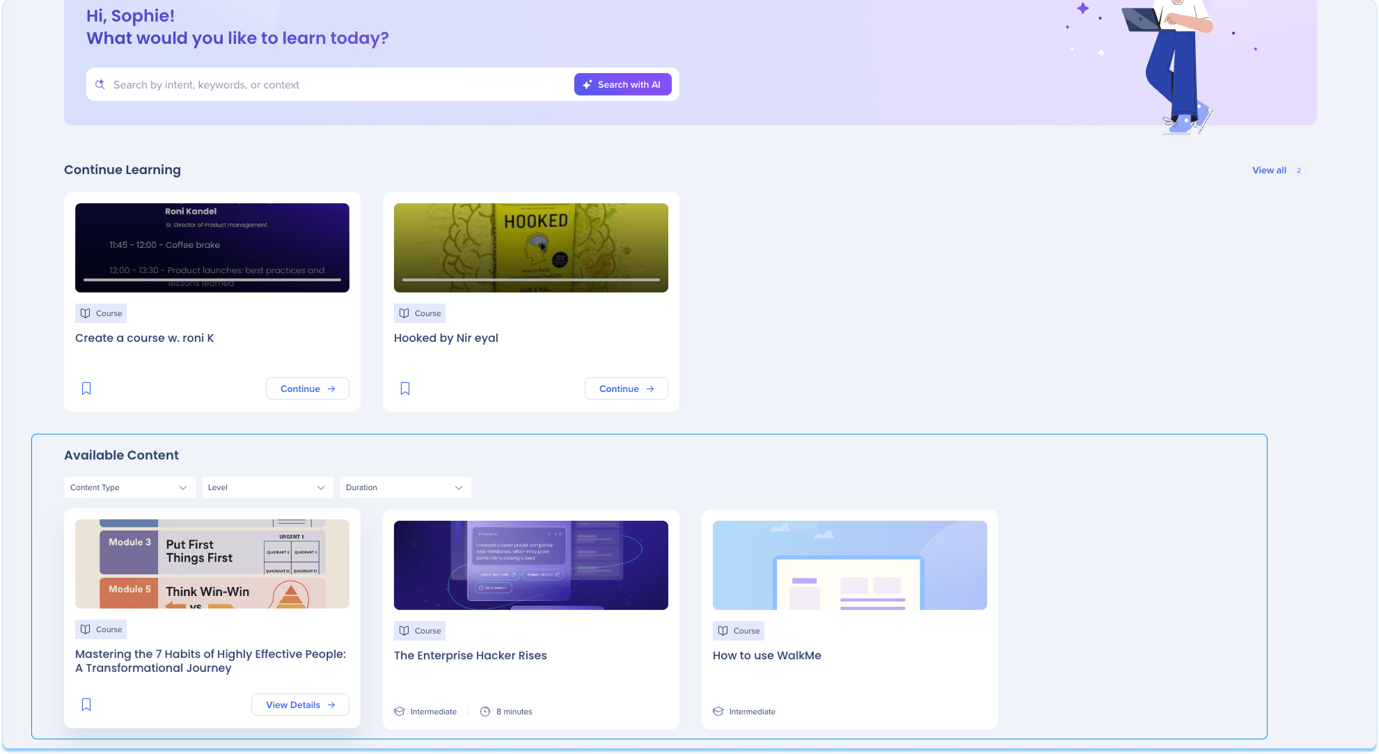 WalkMe Learning Arc Portal - WalkMe Help Center