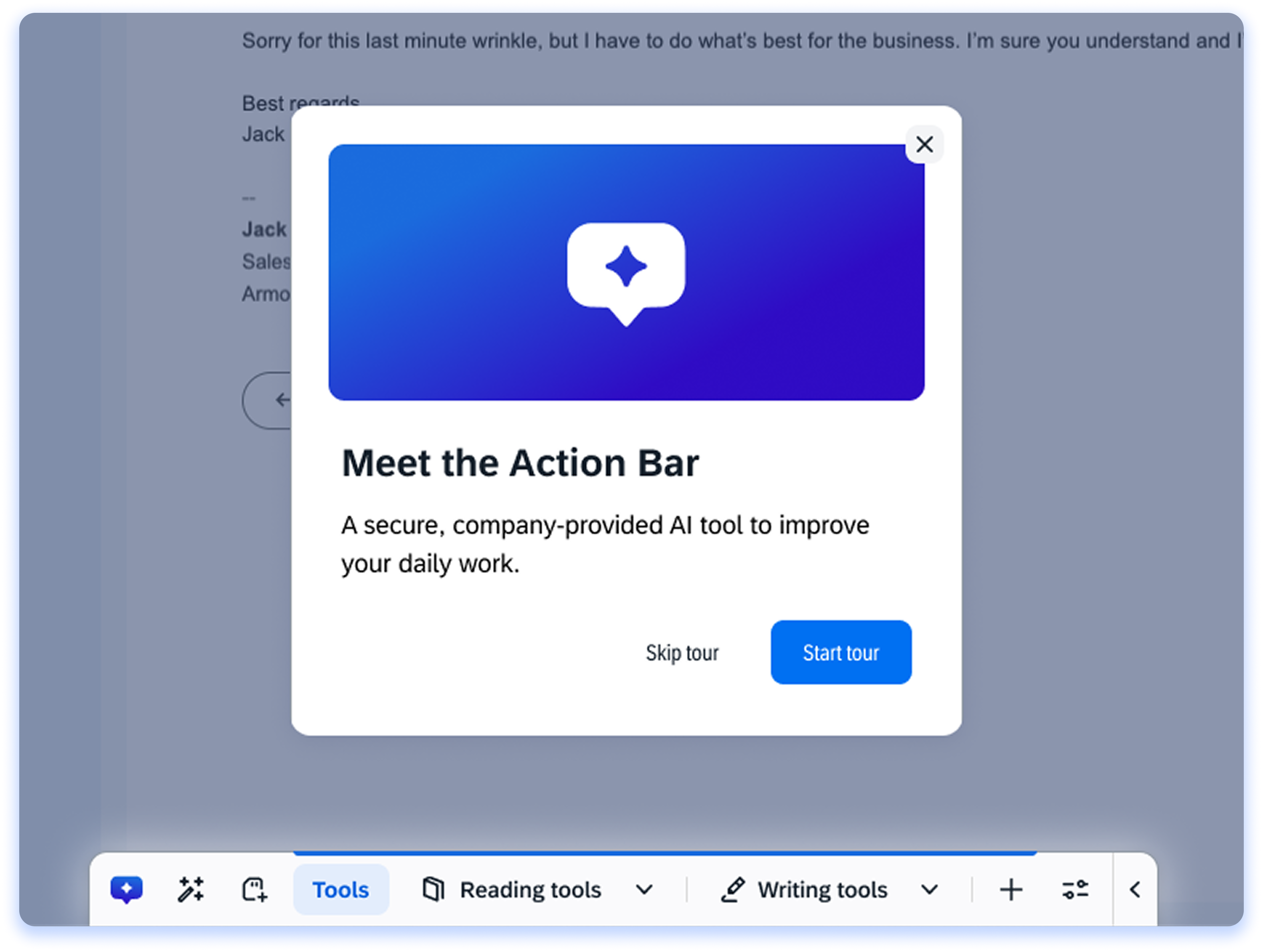 How to Use the AI-Enabled Action Bar - WalkMe Help Center