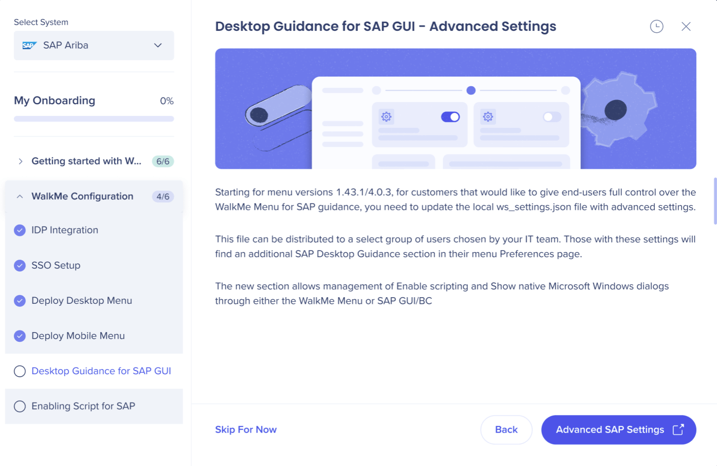 WalkMe Onboard SAP GUI - WalkMe Help Center
